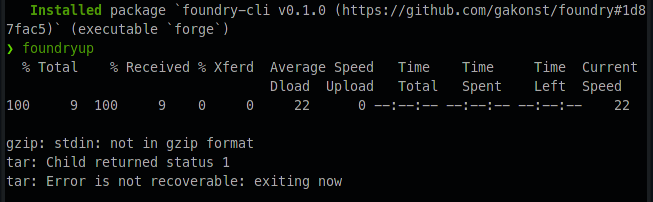 Failure to run installation script on MacOS · Issue #699 · foundry-rs ...