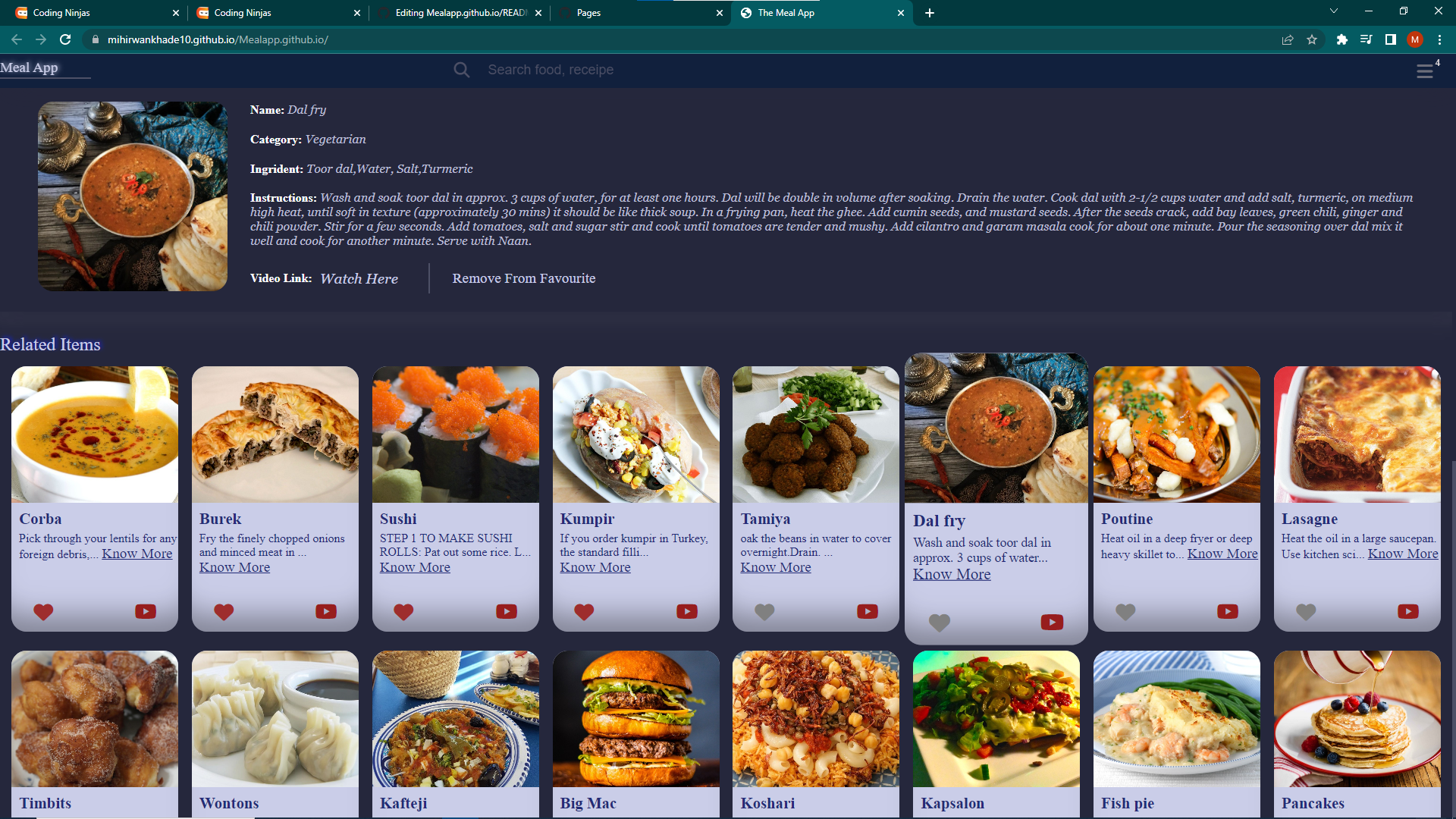 GitHub - mihirwankhade10/Mealapp.github.io