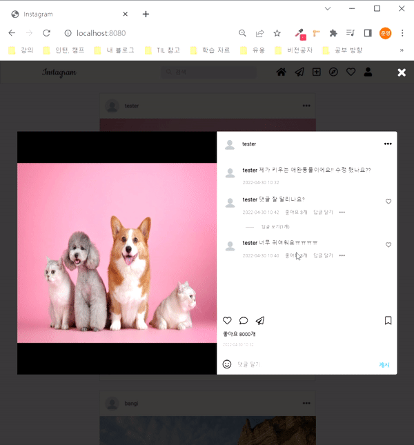 GitHub - JunYoung-C/Instagram: :camera: 인스타그램 개인 웹 프로젝트