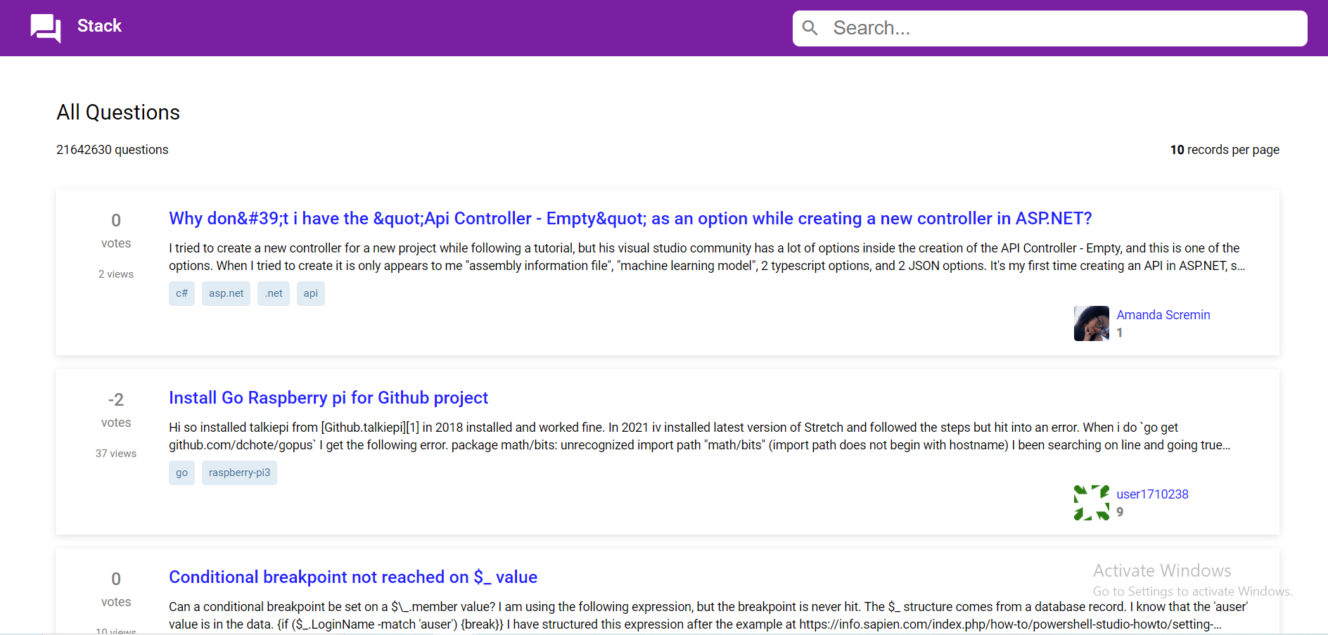 GitHub - gargi-vatturkar/stack-overflow-angular-clone: Angular application using ...
