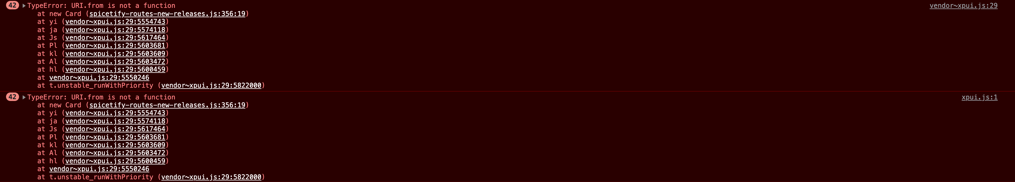 Custom App - New Releases - Something went wrong · Issue #2156 · spicetify/cli · GitHub