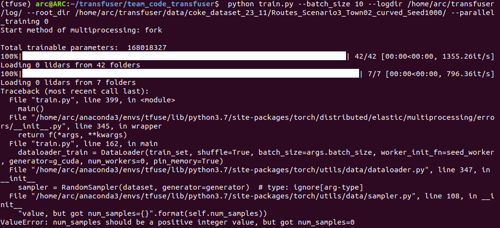 Questions about training with downloaded data · Issue #122 · autonomousvision/transfuser · GitHub