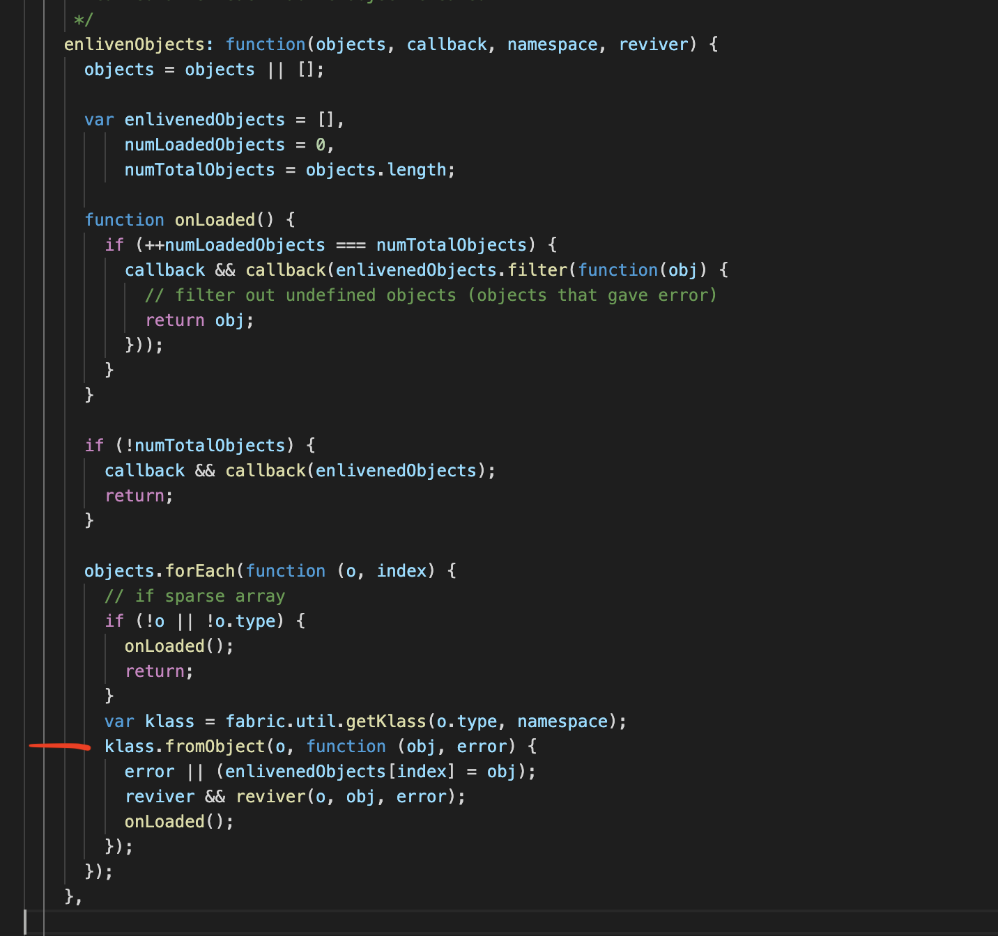 Getting fromObject of undefined · Issue #8077 · fabricjs/fabric.js · GitHub