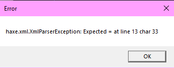 Bug Report: haxe.xml.XmlParserException · Issue #115 · CodenameCrew ...