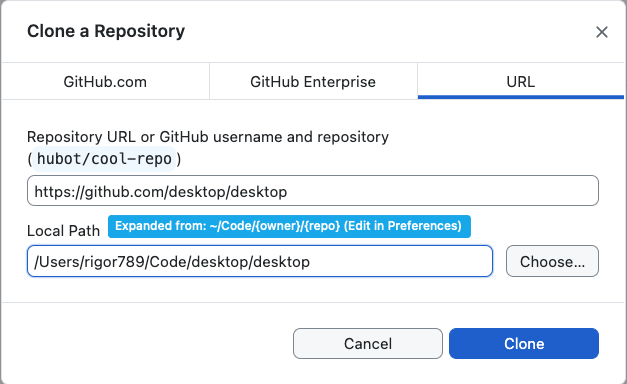 Default clone path with placeholders · Issue #16872 · desktop/desktop · GitHub