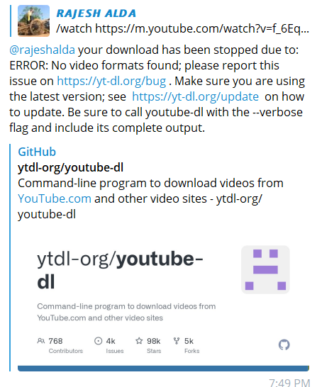 ERROR: No video formats found · Issue #29650 · ytdl-org/youtube-dl · GitHub