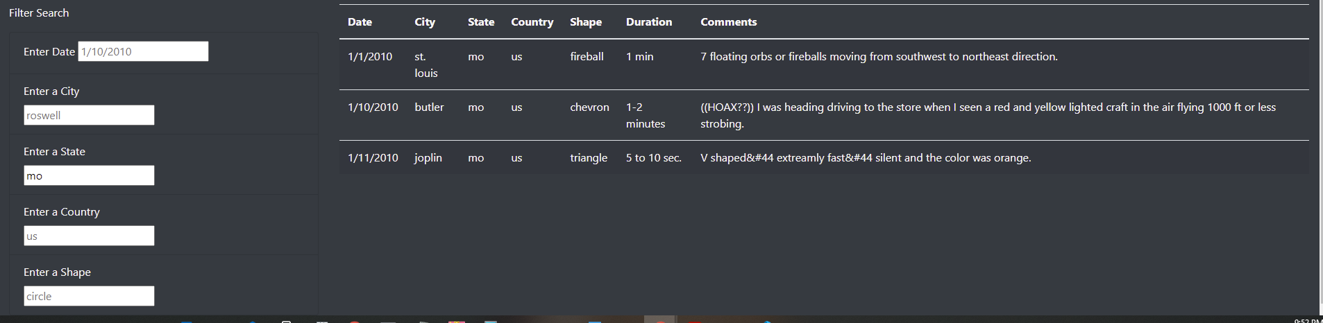 GitHub - sljssims/UFOs