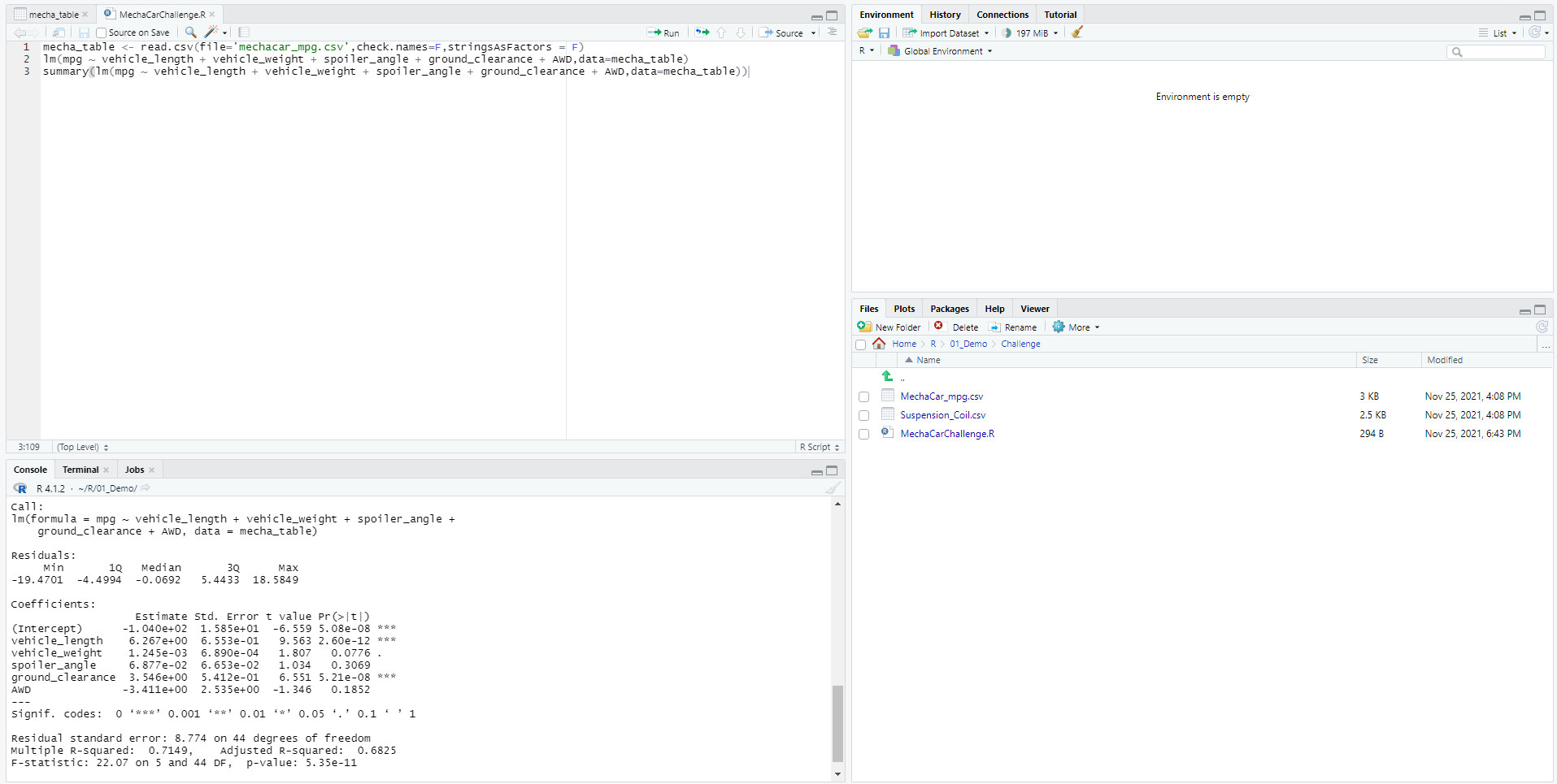 GitHub - sljssims/MechaCar_Statistical_Analysis