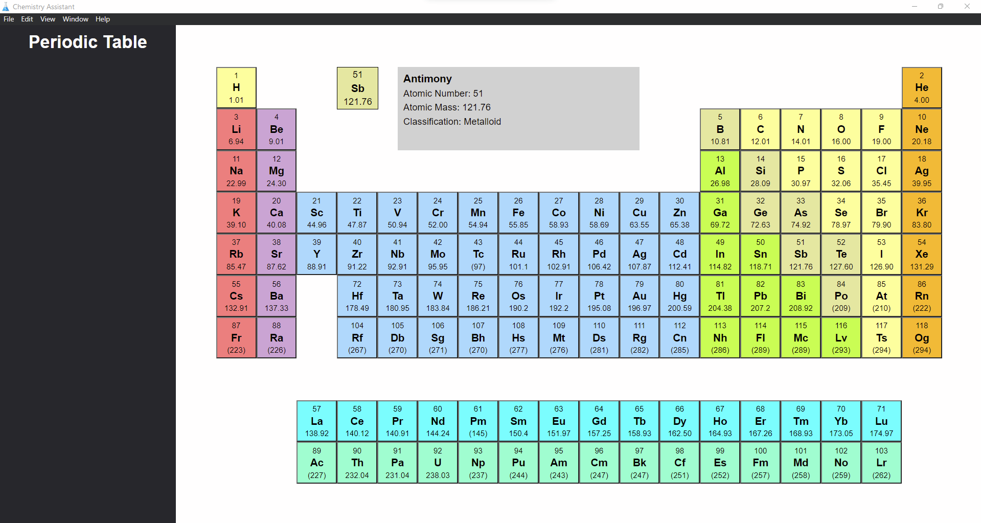 GitHub - HaedenFreimanis/Interactive-Periodic-Table