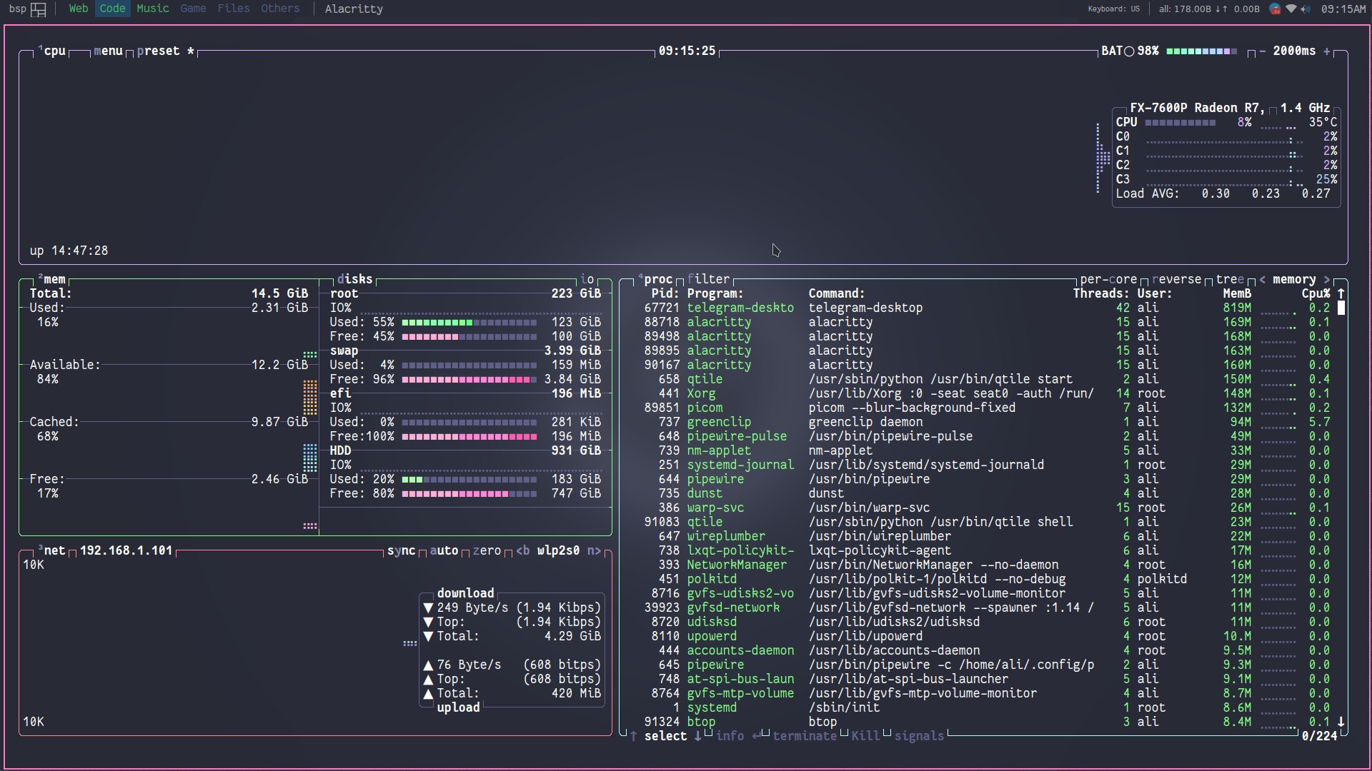GitHub - Pakrohk/qtile: 🧛🏻‍♂️ Dark theme for Qtile