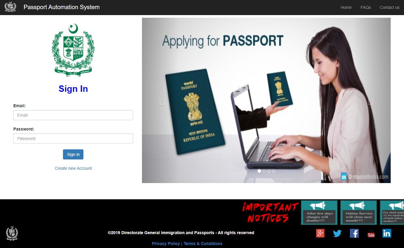 GitHub - Kiran-Shakeel/Passport-Automation-Website