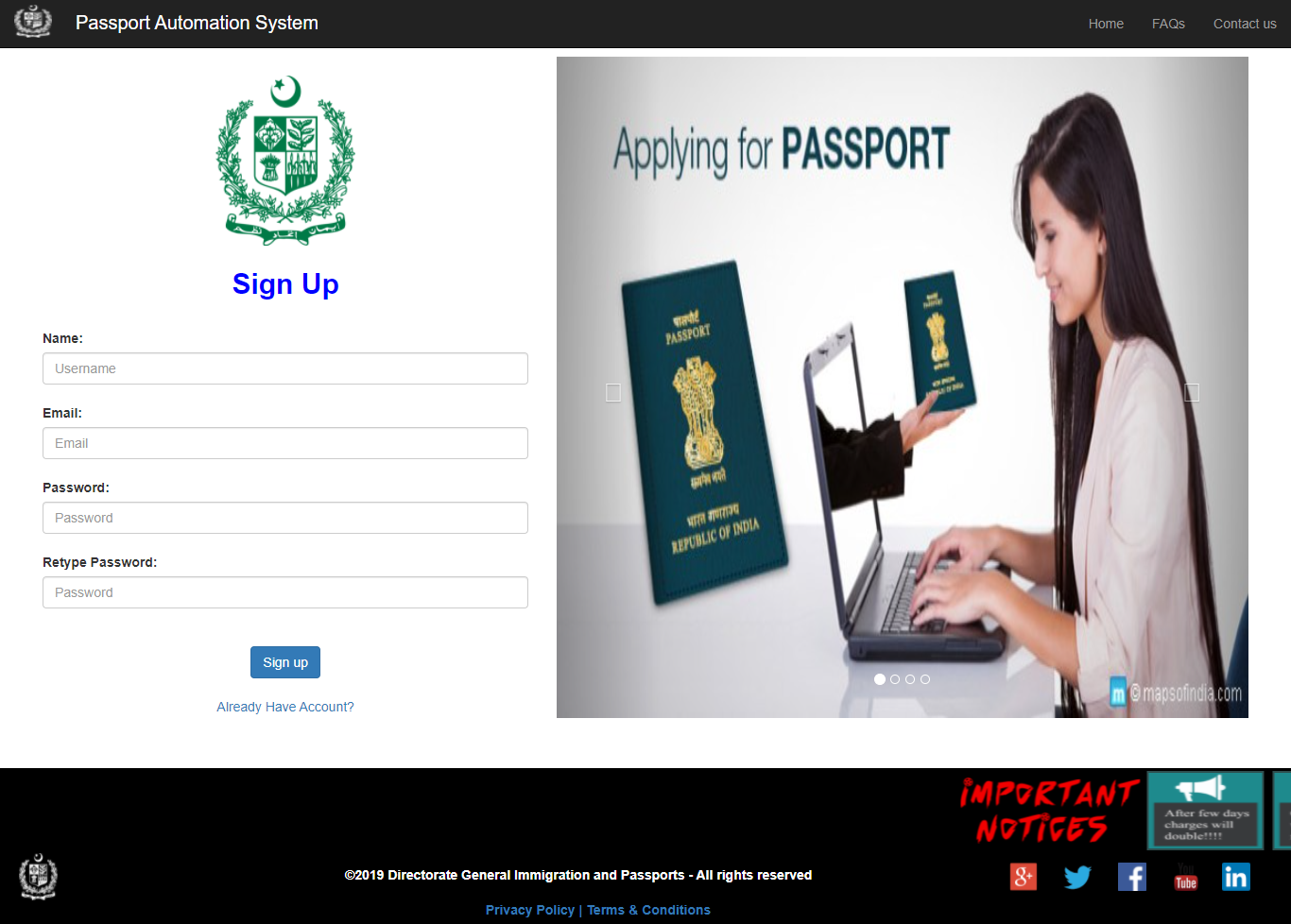 GitHub - Kiran-Shakeel/Passport-Automation-Website