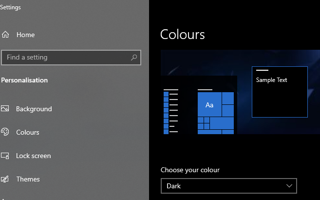 Allowing default window chrome to listen to Windows "Theme" preference ...