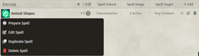 Item Context Menu with option to duplicate/clone items, features, and spells · Issue #1970 ...