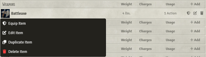 Item Context Menu with option to duplicate/clone items, features, and spells · Issue #1970 ...