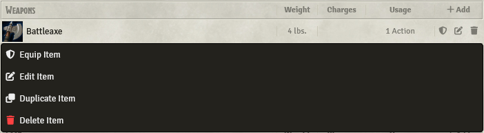 Item Context Menu with option to duplicate/clone items, features, and spells · Issue #1970 ...