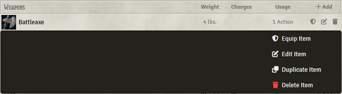 Item Context Menu with option to duplicate/clone items, features, and spells · Issue #1970 ...