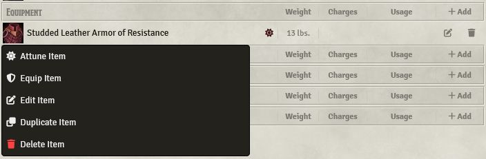Item Context Menu with option to duplicate/clone items, features, and spells · Issue #1970 ...