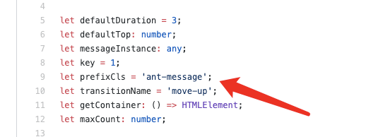 meesage's className still is 'ant-message' when ConfigProvider's prefixCls was setted · Issue ...