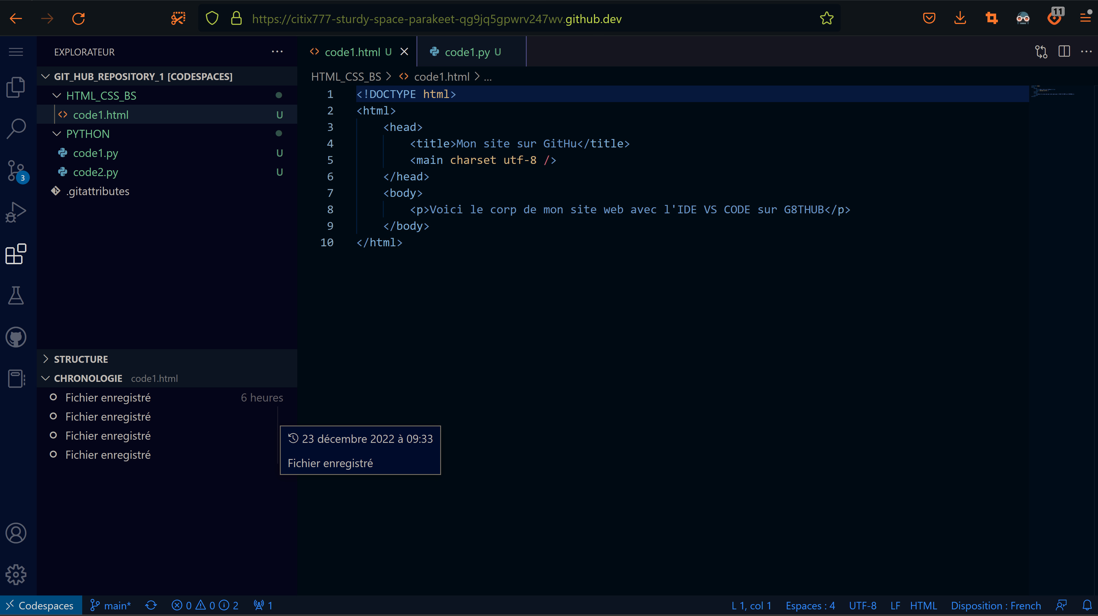 Lancement de Python et HTML · Issue #169927 · microsoft/vscode · GitHub