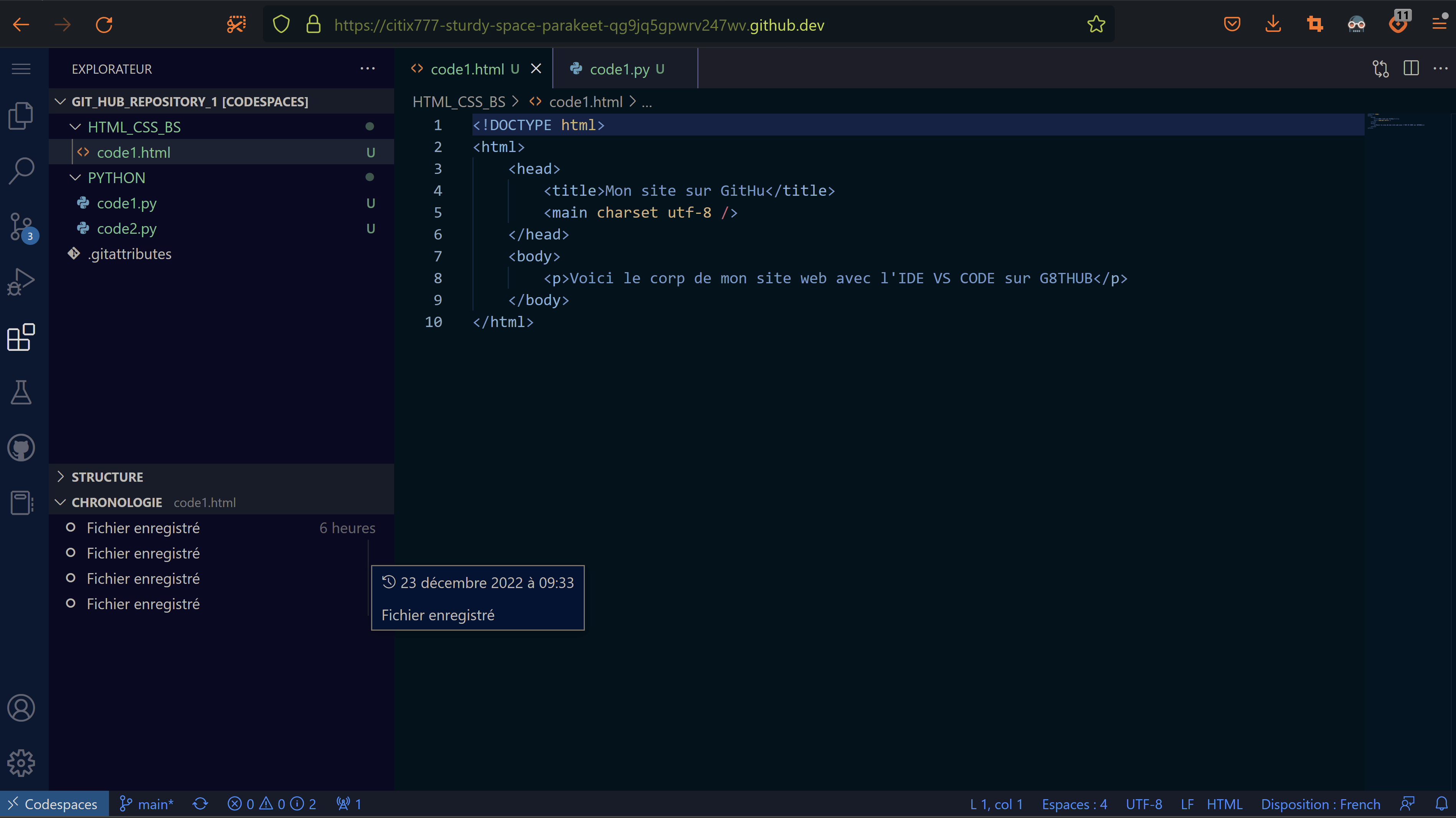 Lancement de Python et HTML · Issue #169927 · microsoft/vscode · GitHub