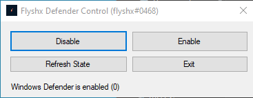 GitHub - flyshx/Windows-Defender: A simple tool which allows you to ...