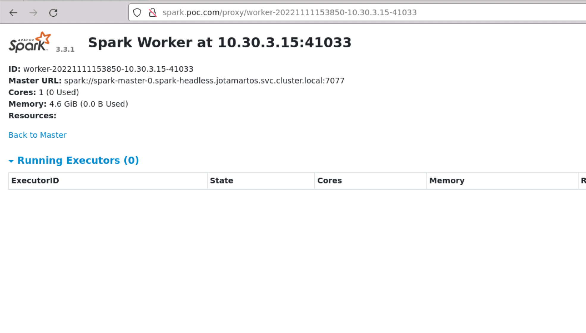 Unable to configure Spark master as Reverse Proxy · Issue #13340 · bitnami/charts · GitHub