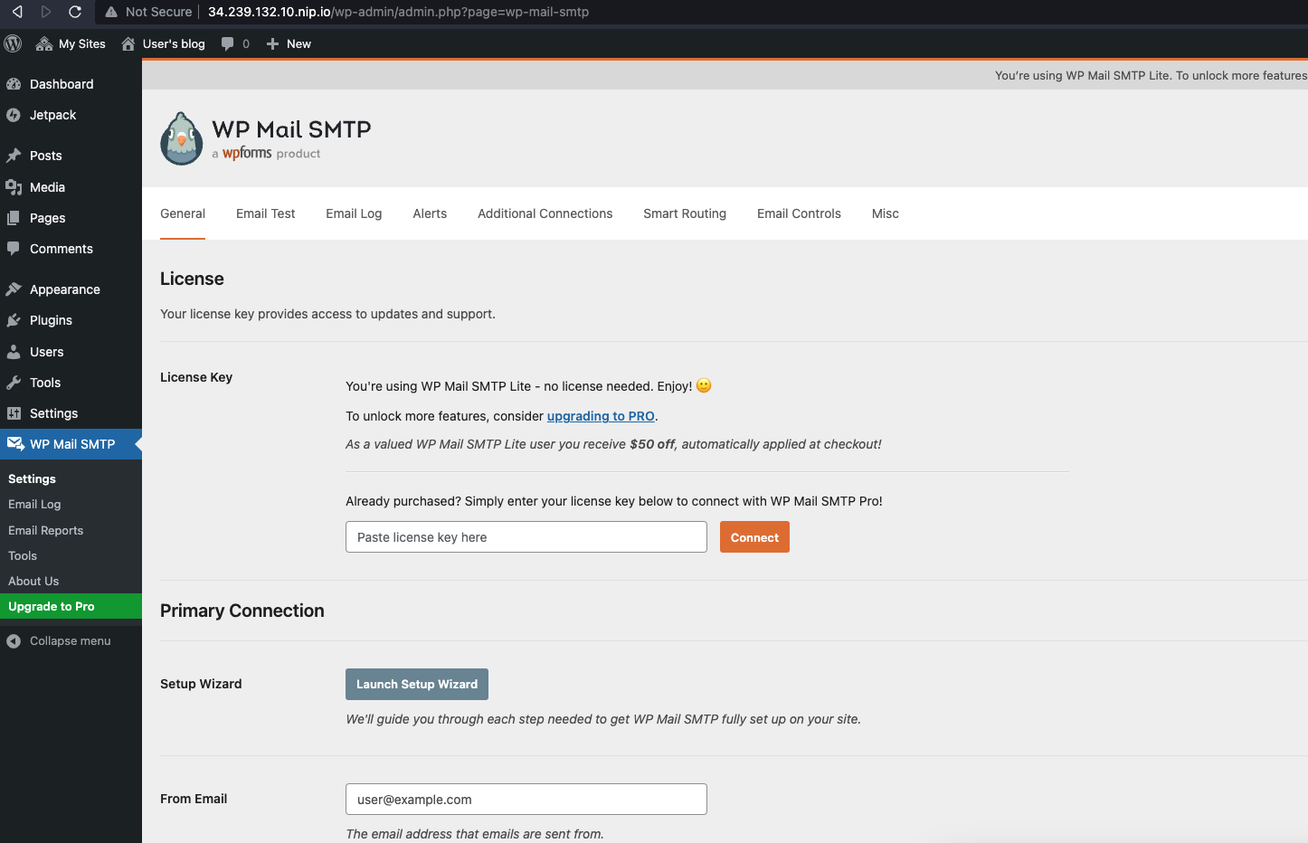 [wordpress Multisite] Wp Mail Smtp Plugin Settings Just Shows Option To Upgrade To Pro · Issue