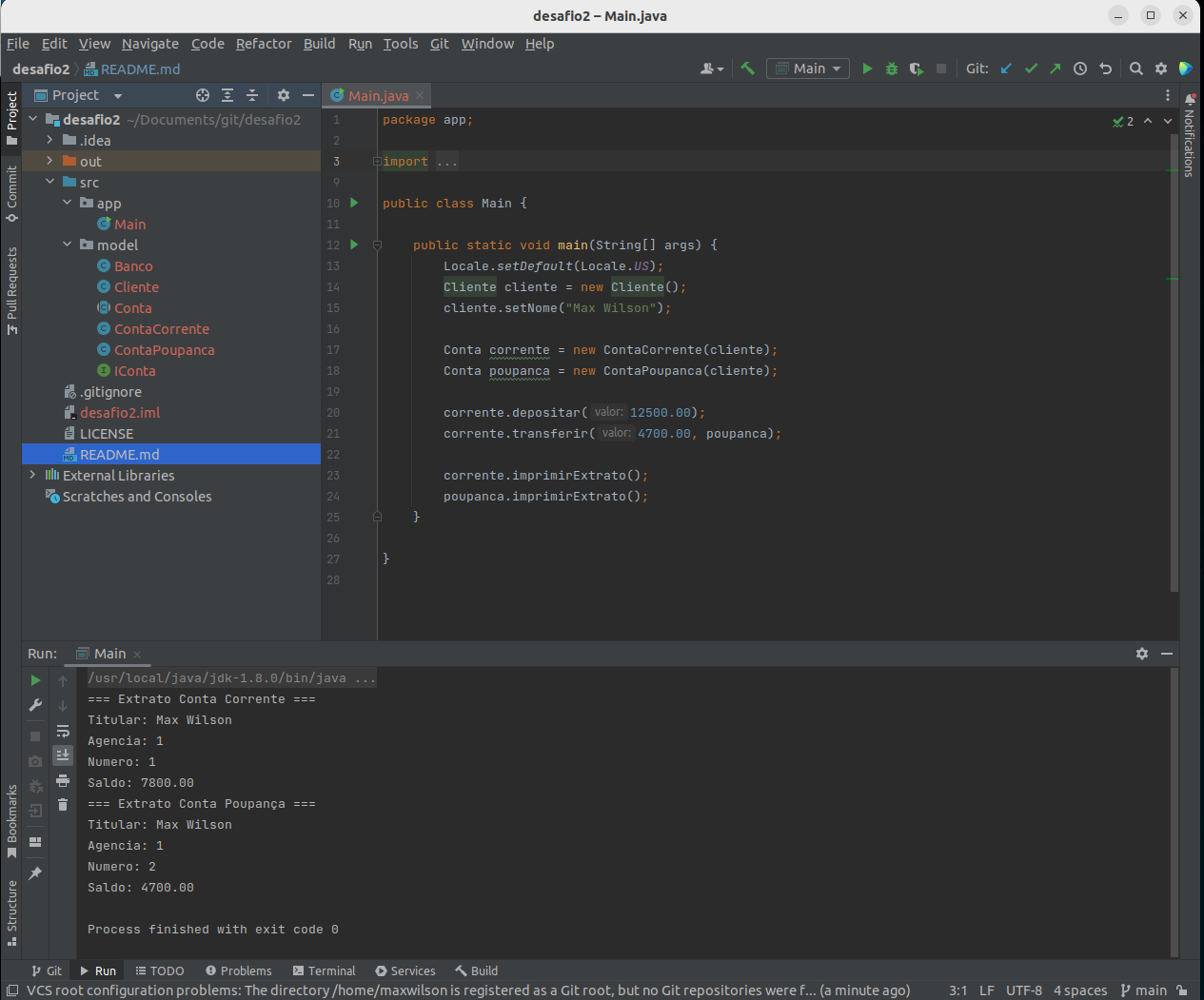 GitHub - maxProgrammer/desafio-poo: A basic app used to show the concepts Abstraction ...