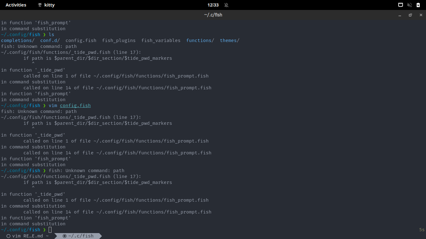 Unknown command path on pwd · Issue #319 · IlanCosman/tide · GitHub