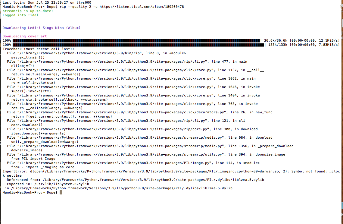 Bug: Your Title · Issue #123 · nathom/streamrip · GitHub