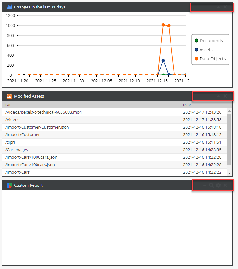 [Bug][Dashboards] Buttons of Portlets are not clearly visible · Issue #11074 · pimcore/pimcore ...