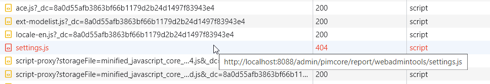 [bug][pimcore 10 6] Loading Not Existing Settings Js · Issue 15099 · Pimcore Pimcore · Github