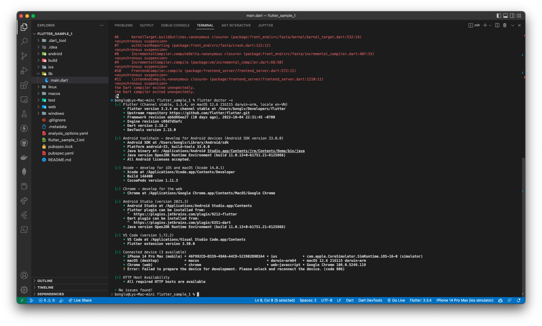 I Can T Run Flutter 3 3 4 In Macos · Issue 113470 · Flutter Flutter · Github