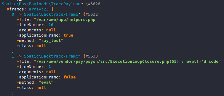 backtrace through a function has a weird rendering in Ray client · Issue #580 · spatie/ray · GitHub