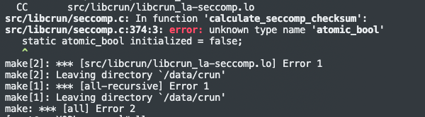 Can T Make Install · Issue 1225 · Containers Crun · Github