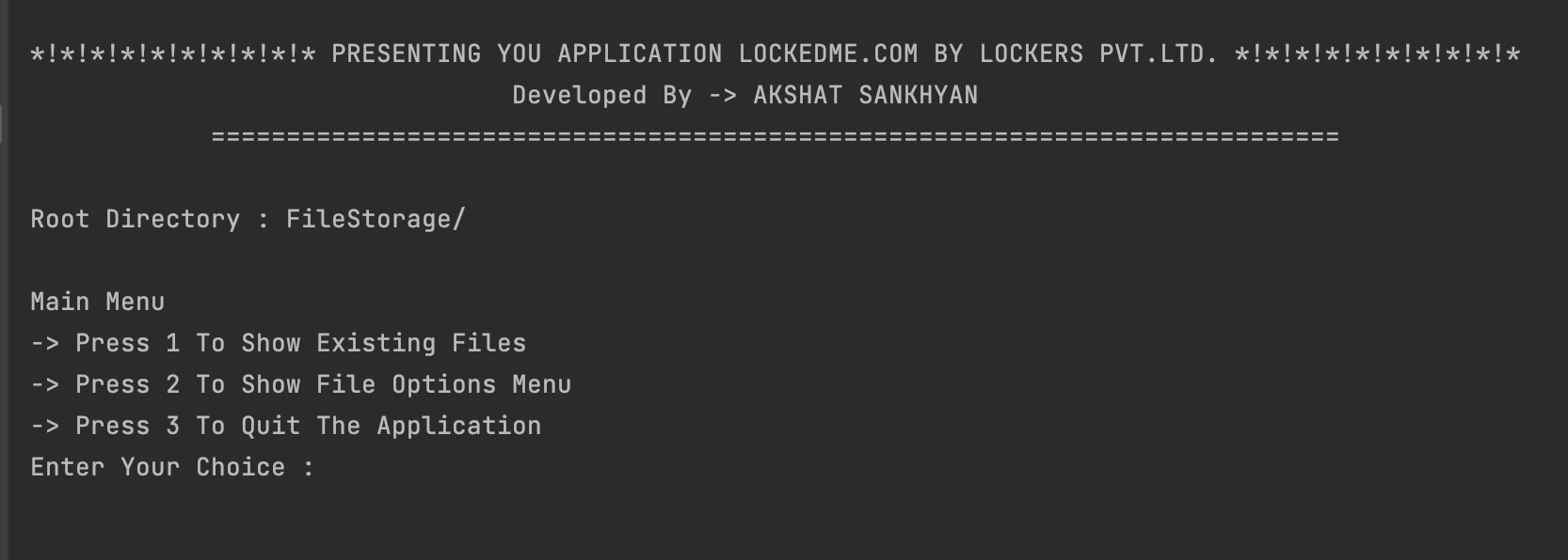 GitHub - akshatsankhyan/JavaFSDPhase1Project