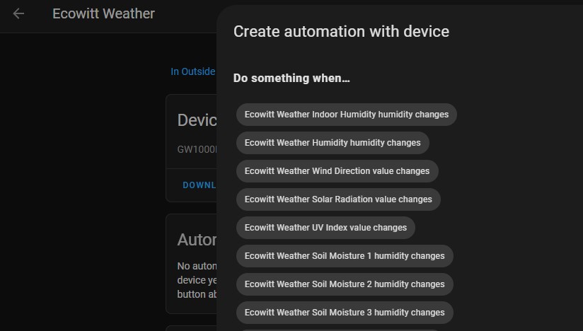 ECOWITT Soil Moisture descriptions in Automation seems wrong? · Issue #78262 · home-assistant ...