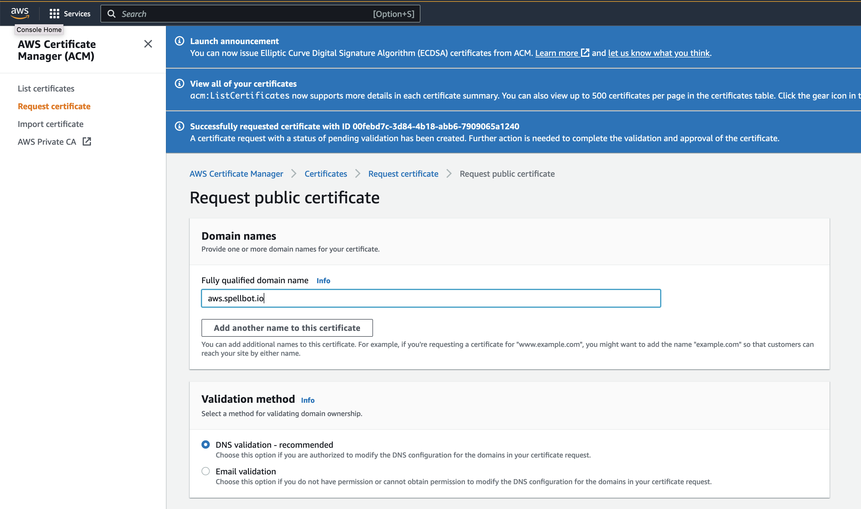 copilot app init --domain followed by copilot init fails due to HTTPSCert · Issue #4270 · aws ...
