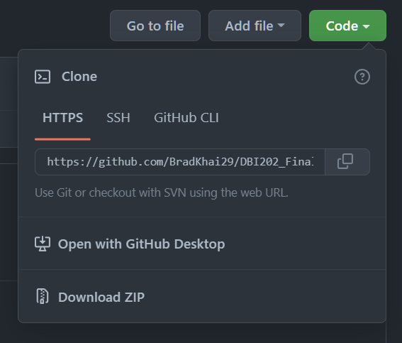 GitHub - BradKhai29/DBI202_FinalAssignment: Trên đây sẽ bao gồm file drawio (ERD) và file code SQL