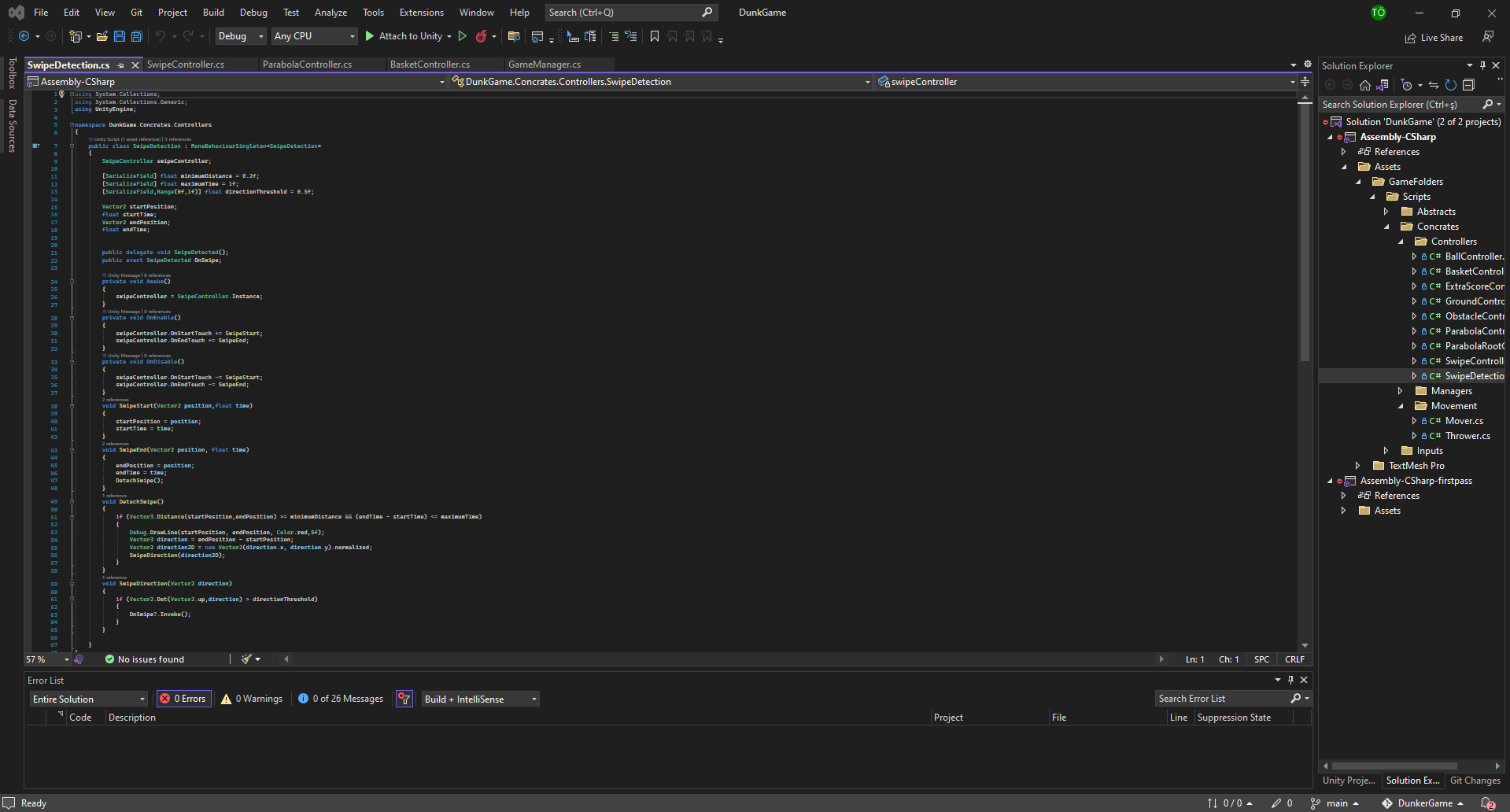 GitHub - MTahaOzsahin/DunkerGame: Prototype game mechanics
