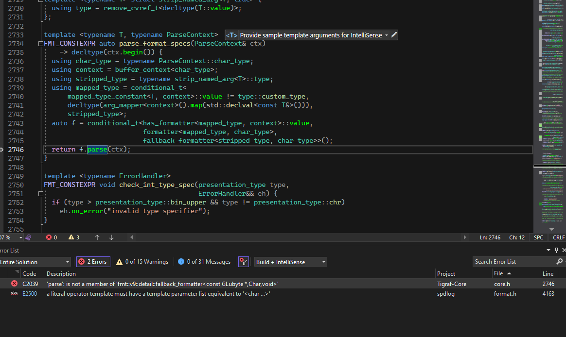 'parse': is not a member of 'fmt::v9::detail::fallback_formatter ' · Issue #2635 · gabime/spdlog ...