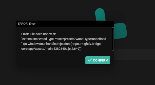 The Wood Preset is not working/Downloading · Issue #553 · bridge-core/editor · GitHub