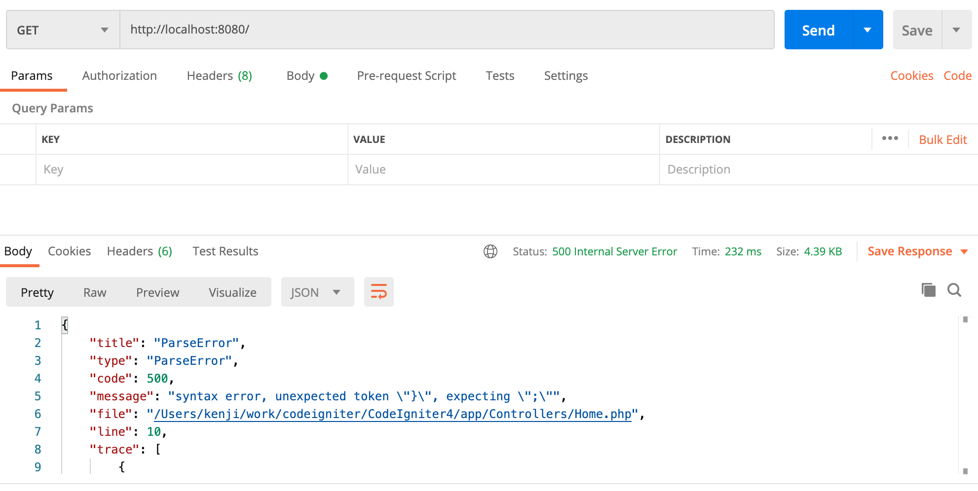 Not display error · Issue #5337 · codeigniter4/CodeIgniter4 · GitHub