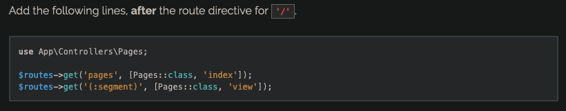Bug in documentation: use statement missing. · Issue #7991 · codeigniter4/CodeIgniter4 · GitHub