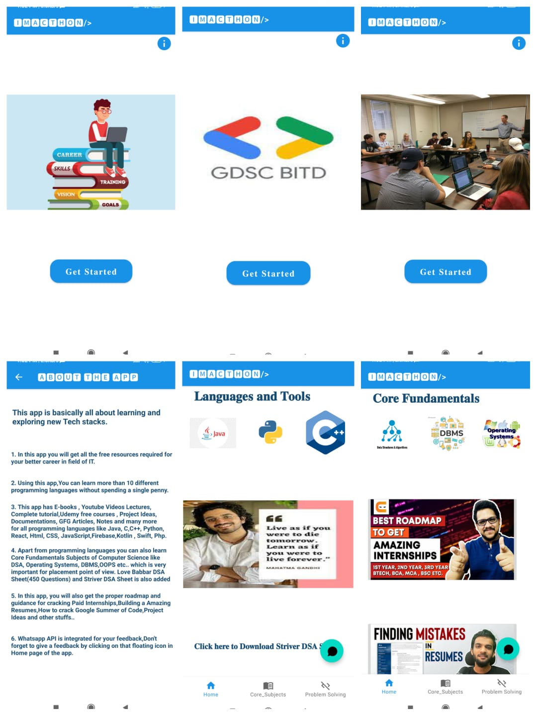 GitHub - Mohitraj27/IMACATHON: Submitted this project in a 7 days Hackathon conducted by Google ...