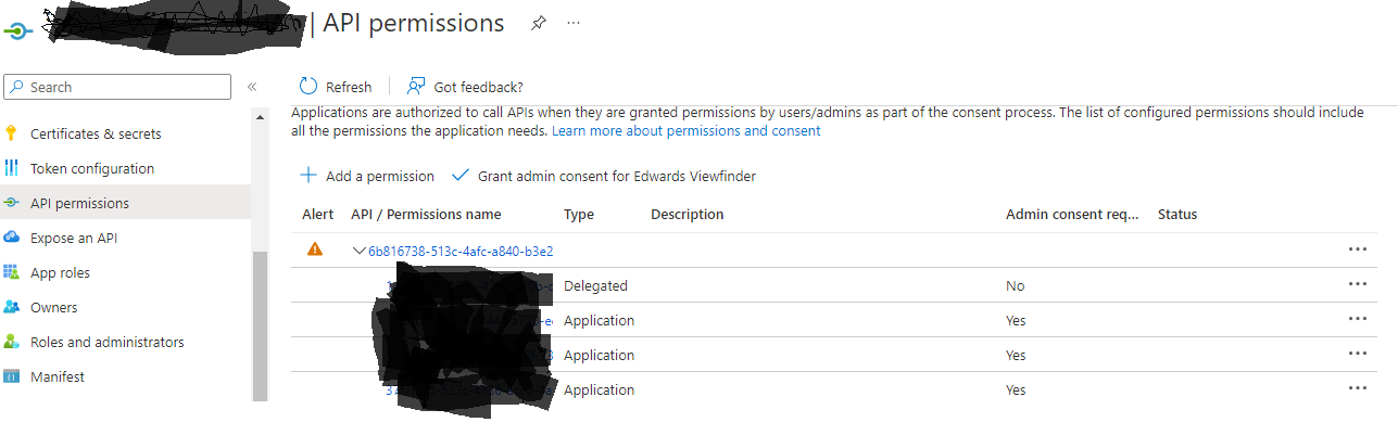 identifierUris and resourceAppId in requiredResourceAccess iuuse with creating along with ...