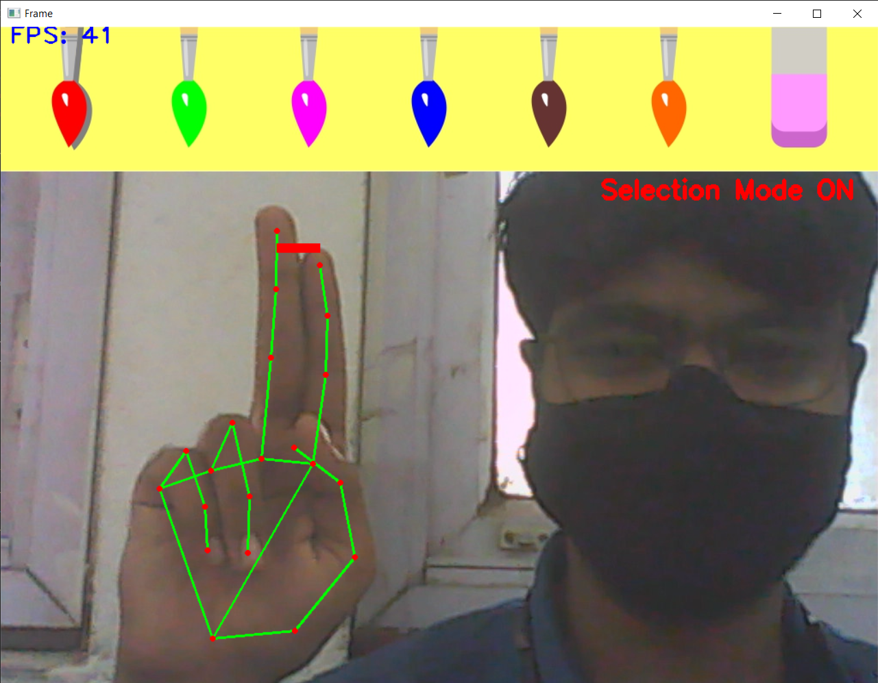 GitHub - Henil-08/Finger-Painter: It allows users to use one's Fingers ...