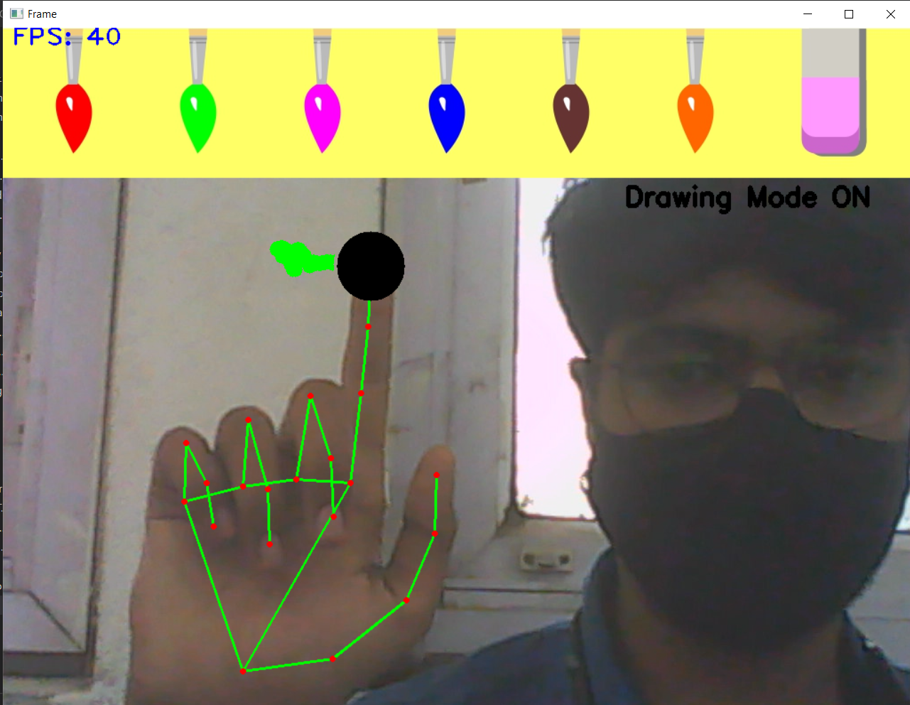 GitHub - Henil-08/Finger-Painter: It allows users to use one's Fingers ...