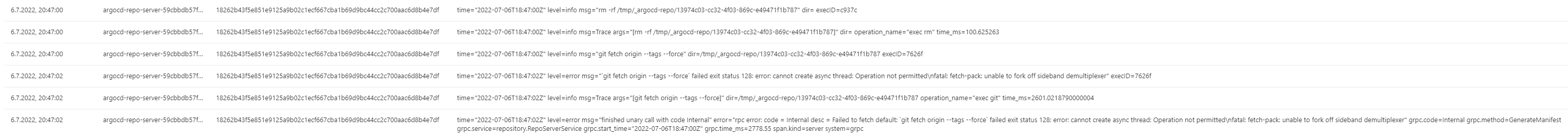 Application Sync Hang With Unable To Fork Off Sideband Demultiplexer